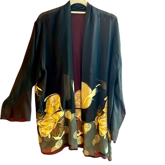 Harari | Jackets & Coats | Harari Silk Kimono Jacket | Poshmark